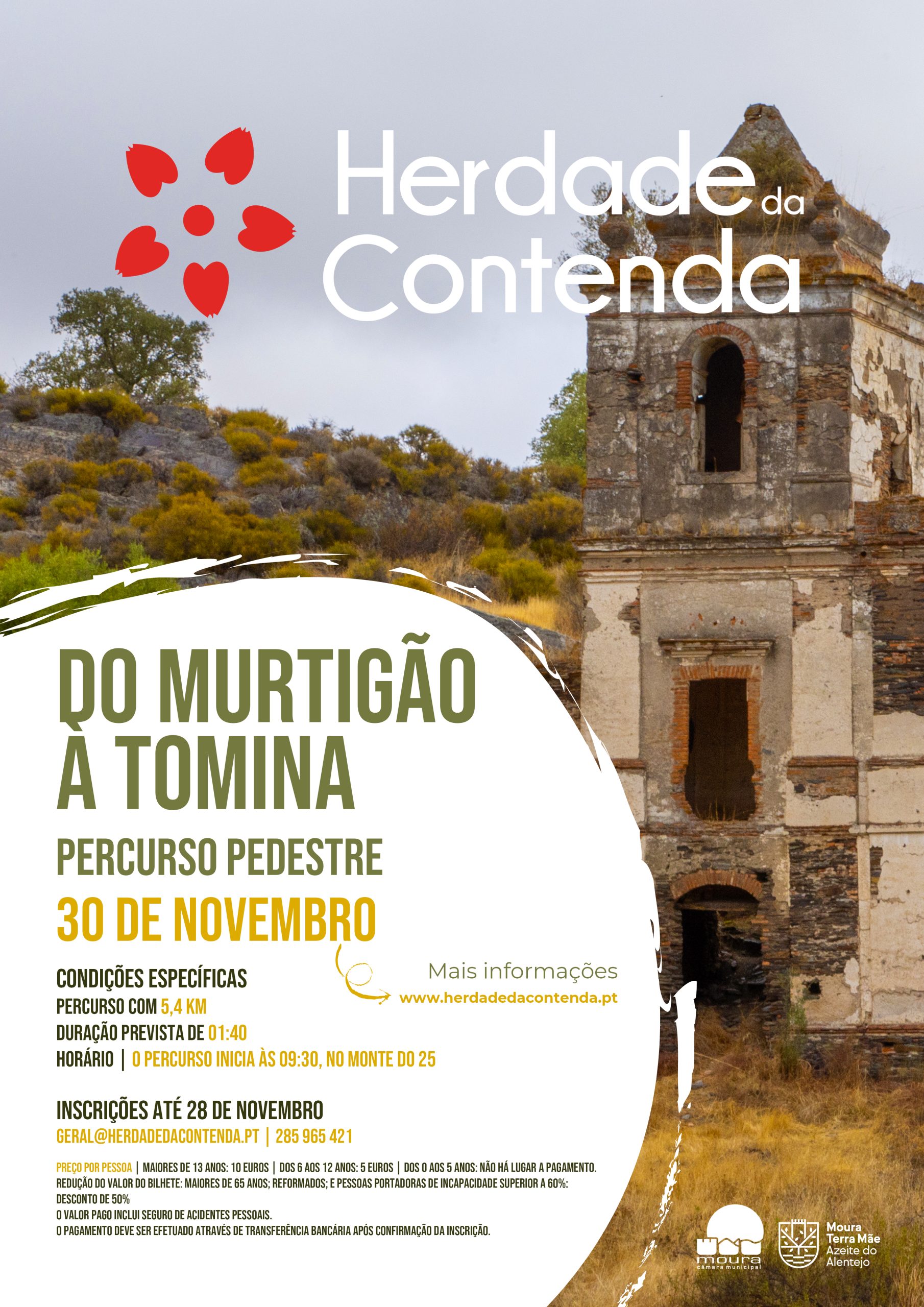 “Do Murtigão à Tomina” é o próximo percurso pedestre | Herdade da Contenda