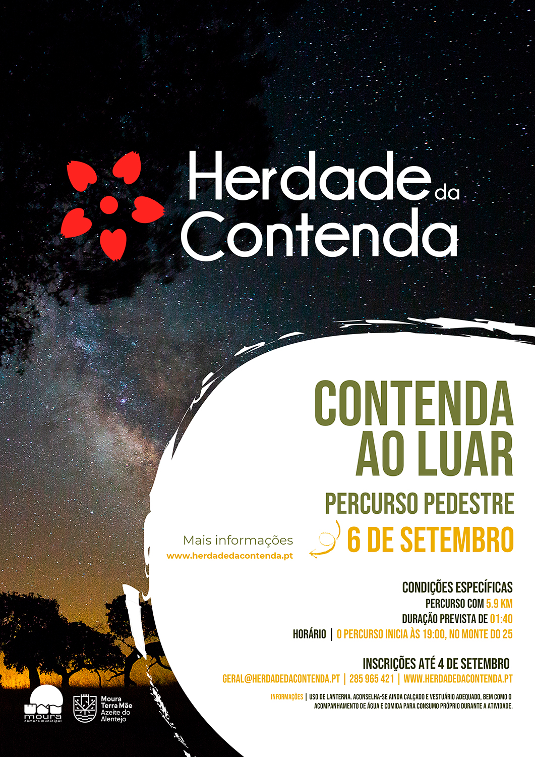 Percurso Pedestre “Contenda ao Luar” regressa a 6 de setembro | Herdade ...